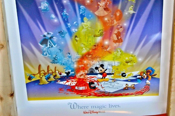 DISNEY PARK 18 X 24 POSTER WHERE MAGIC LIVES NEW DISNEY WORLD ...