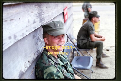 USMC Marines Man at Air Base at Da Nang Vietnam War in 1970 Kodachrome ...