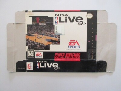 Super Nintendo NBA live 96 folded box only | eBay