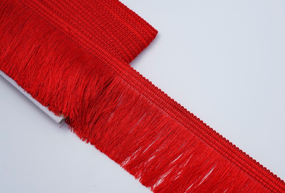 2Y 4 IN Silky Feather Fringe Trimming Braid Wedding Embellish Lace ...