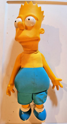 Vintage 1990 18” Bart Simpson Plush Doll Talking Pull String The ...