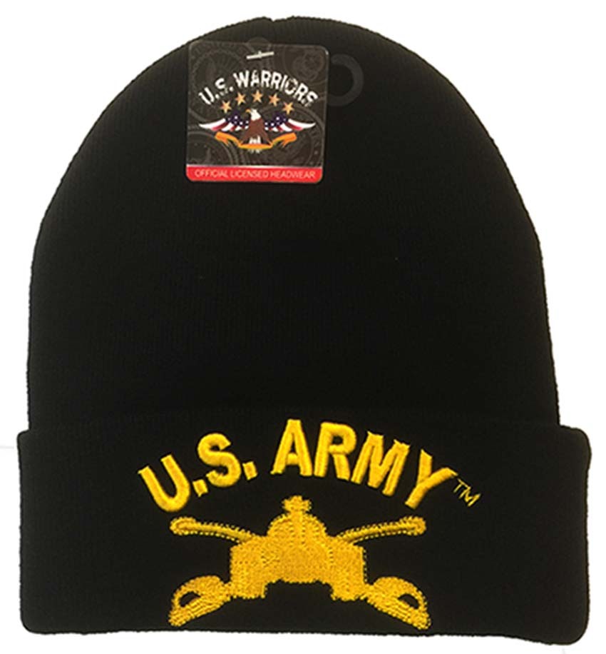 Licensed US Army Beanie Military Embroidered Logo Knit Hat Cap- Marine ...