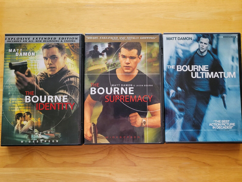 The Jason Bourne Trilogy DVDs (The Bourne Identity, Supremacy ...