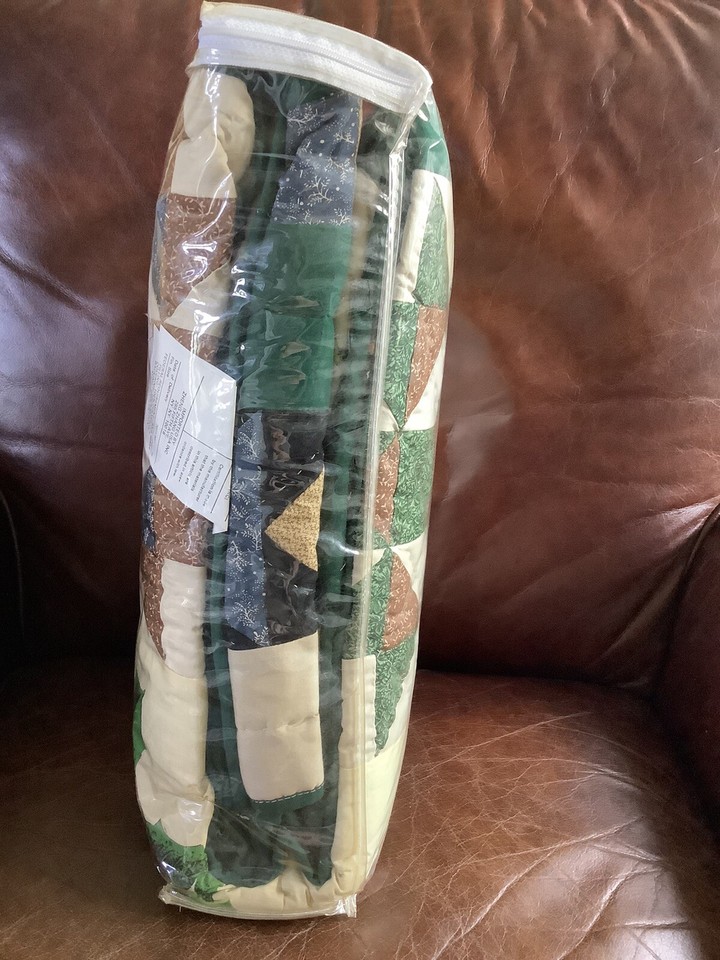 Vintage QVC Twin Patchwork Quilt Winter Birds Seald in Package~New | eBay