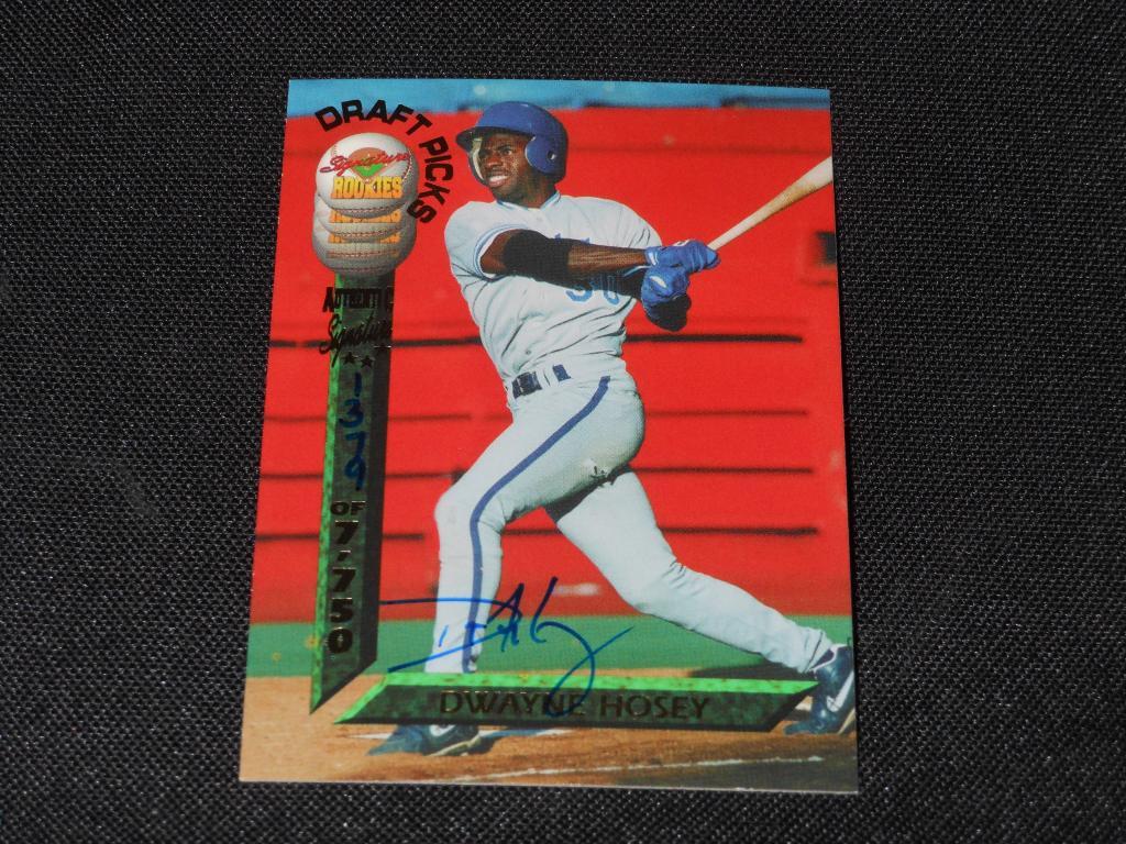 1994 Signature Rookies Card #93 Dwayne Hosey Signed Pack Pulled Insert ...