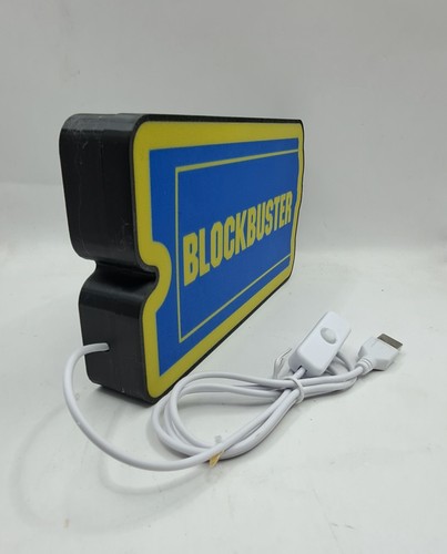Blockbuster Video Tape / Game Rental Store Light Box Sign Shelf Art VHS ...