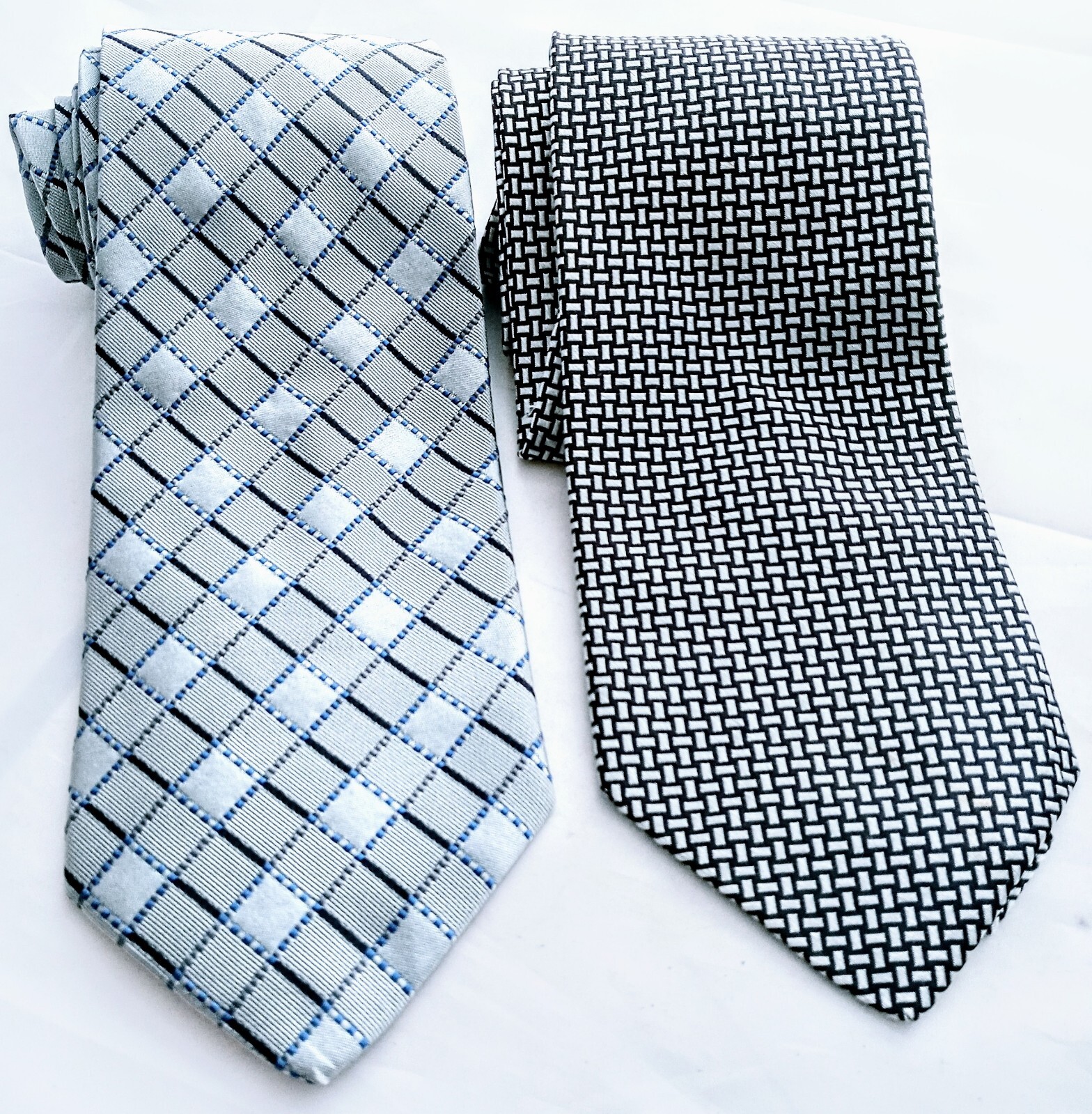 2 Vintage 80s Classic Wide Silk Ties Men's Lot of 2 G… - Gem