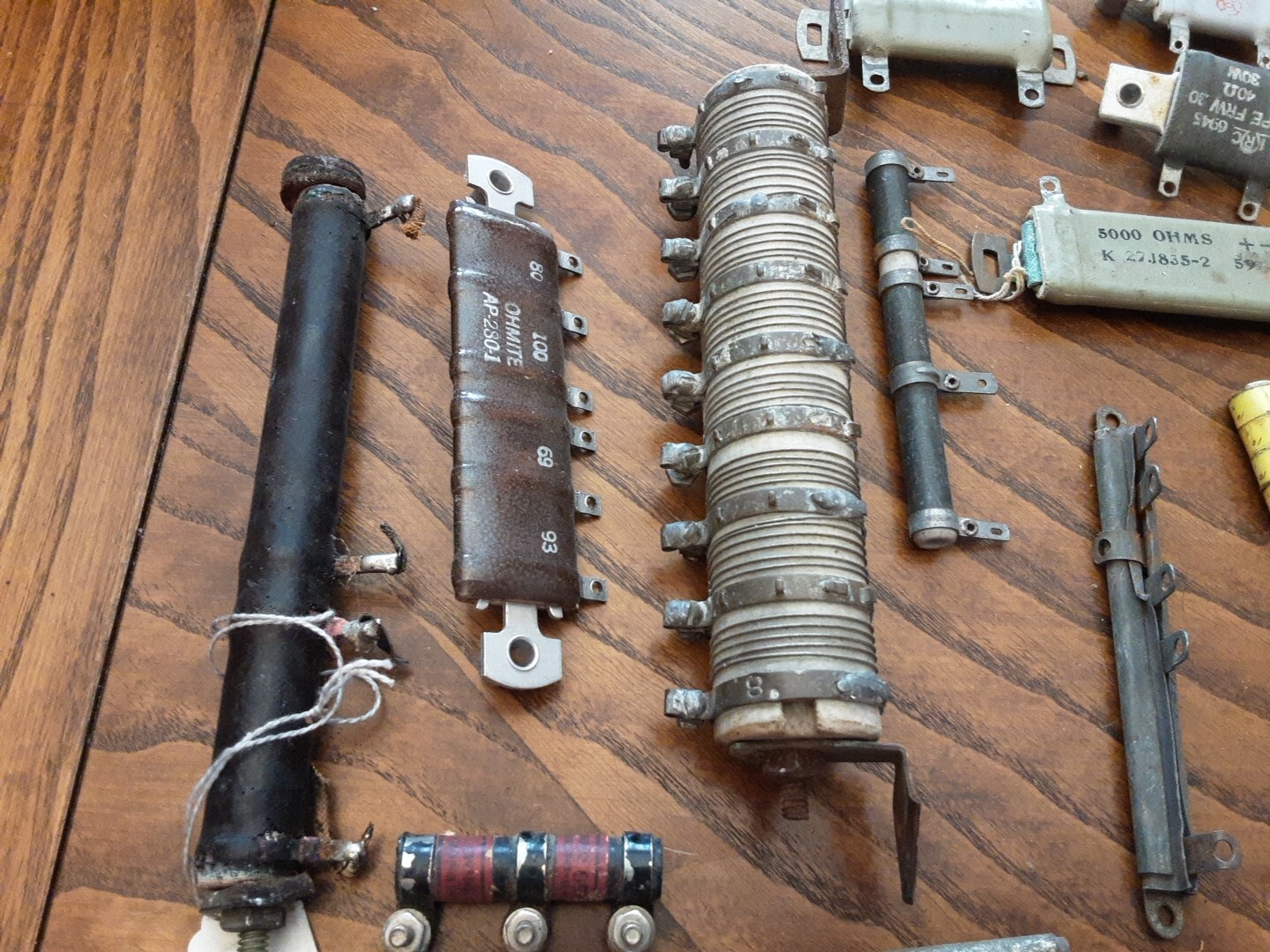 Large pile of Vintage Power Resistors 10% 5% NOS Used Axial Leads | eBay