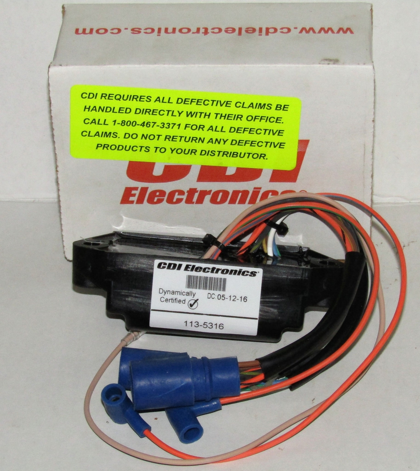 NEW CDI ELECTRONICS MARINE BOAT POWER PACK PART NO. 113-5316 - OMC ...