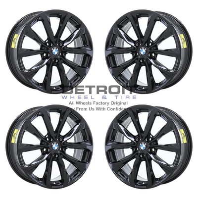 19" BMW X3 GLOSS BLACK EXCHANGE WHEELS RIMS FACTORY OEM 86351 2018-2020 ...