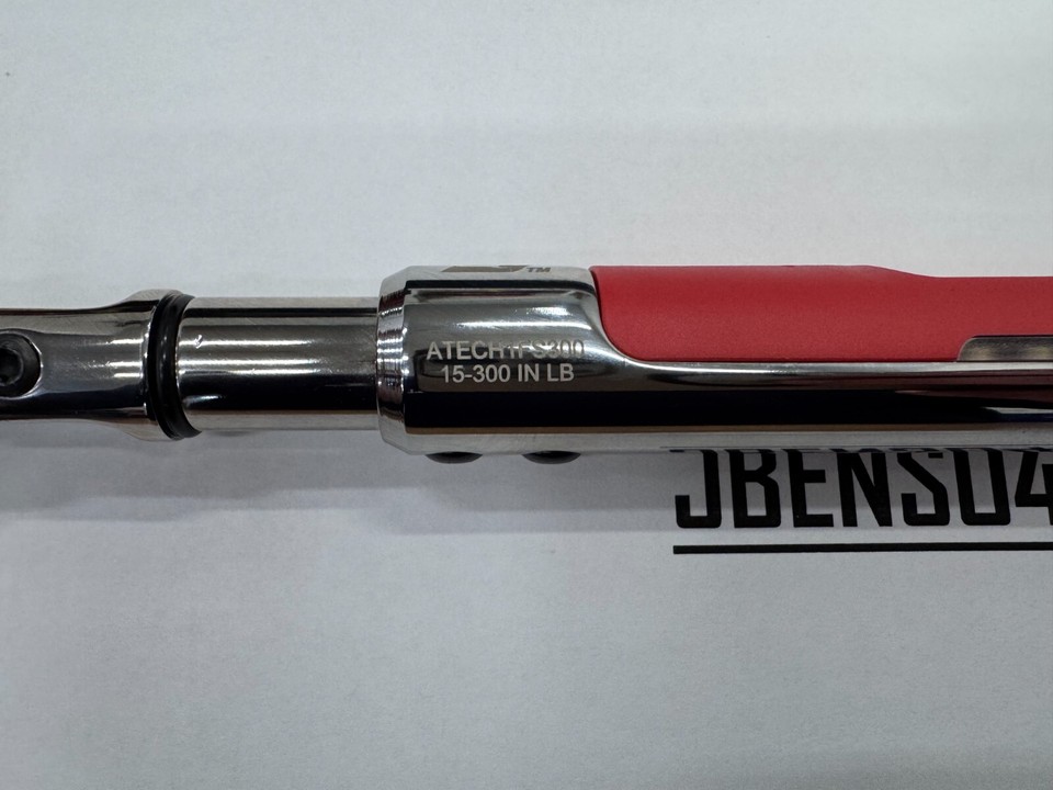 Snap-on Tools NEW RED 1/4" Drive 15-300 in lb Digital Torque Wrench ...