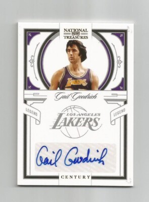GAIL GOODRICH AUTO AUTOGRAPH CARD NUMBERED 25/25! HIS NUMBER TWICE ...