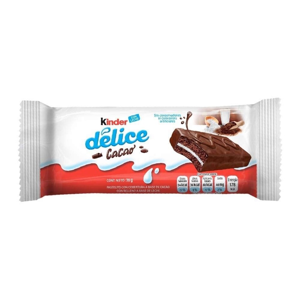 Ferrero DELICE chocolate sponge cake bars XL box - 20 bars -FREE ...