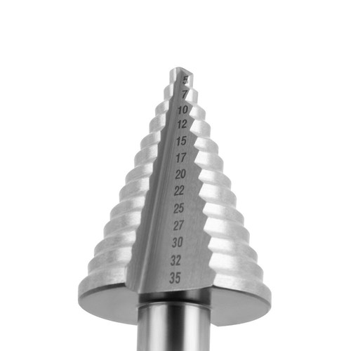 13 Step 5-35mm Set Cutter Conical Spiral Groove Titanium Bit Cone Drill ...