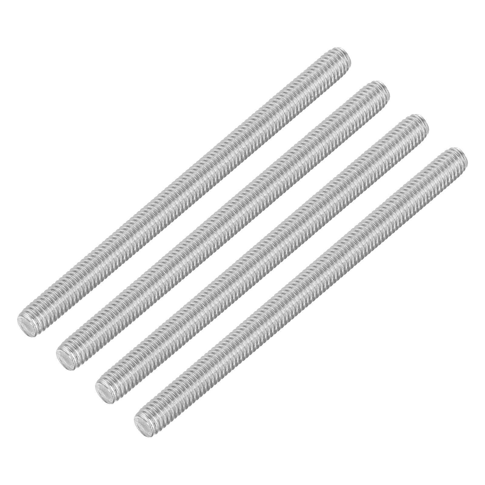 4Pcs M6 x 90mm 1mm Pitch 304 Stainless Steel Fully Threaded Rod Bar ...