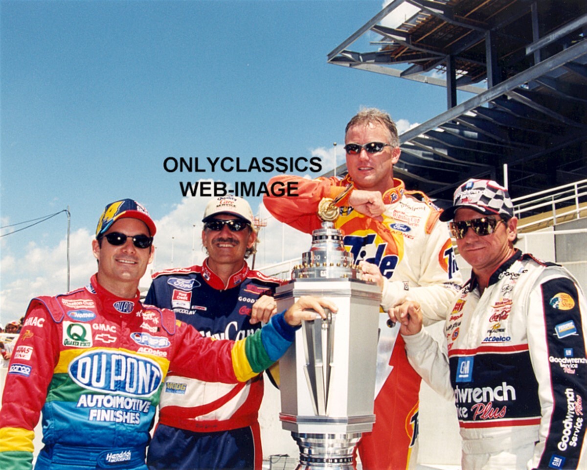 JEFF GORDON-JARRETT-RICKY RUDD-DALE EARNHARDT NASCAR INDY BRICKYARD ...