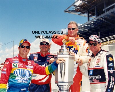 JEFF GORDON-JARRETT-RICKY RUDD-DALE EARNHARDT NASCAR INDY BRICKYARD ...