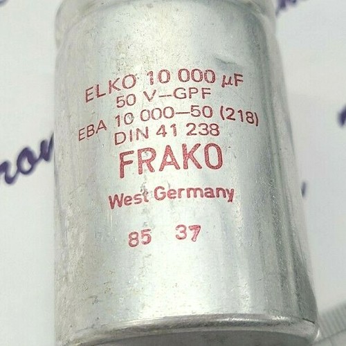 1pcs - FRAKO EBA 10000uF 50V GPF Terminal Electrolytic Capacitor - ELKO ...