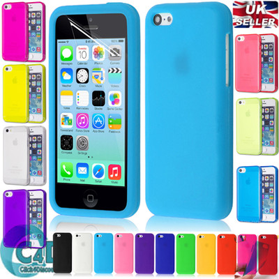 iPhone 5 Back Case Cover Safety Skin Slim Silicone Rubber Gel TPU Soft ...