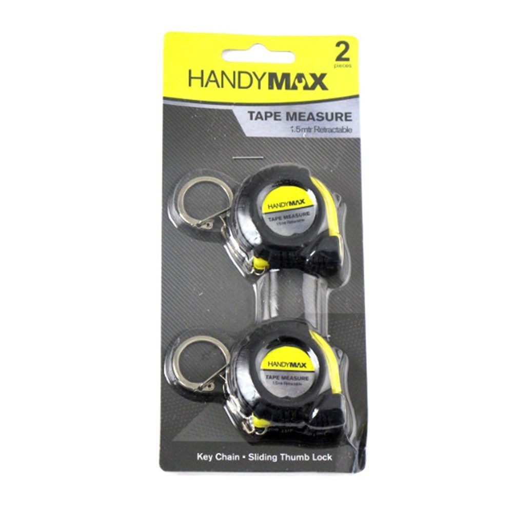 1.5m Mini Retractable Tape Measure Keyring Key Chain Measuring Tool ...