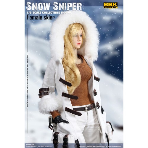BBK BBK018 1/6 Snow Sniper Female Skier Action Figure Model Toys in ...