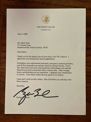 President George W. Bush 2008 Typed Congratulatory Signed Letter | eBay