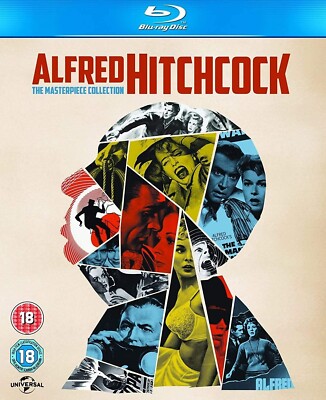 Alfred Hitchcock Blu Ray Box Set Materpiece 14 Classic Film Movie ...