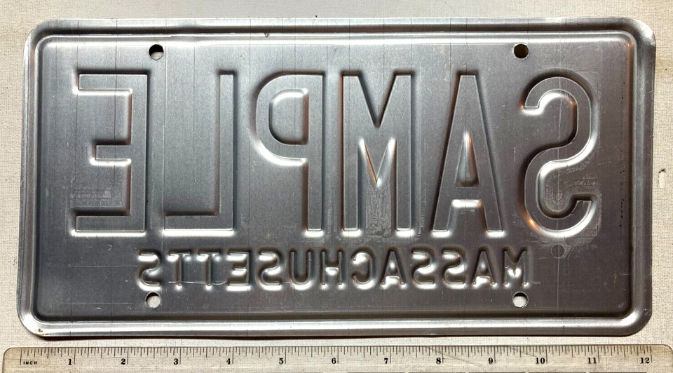 1972 to 1978 Massachusetts Sample License Plate "SAMPLE" | eBay