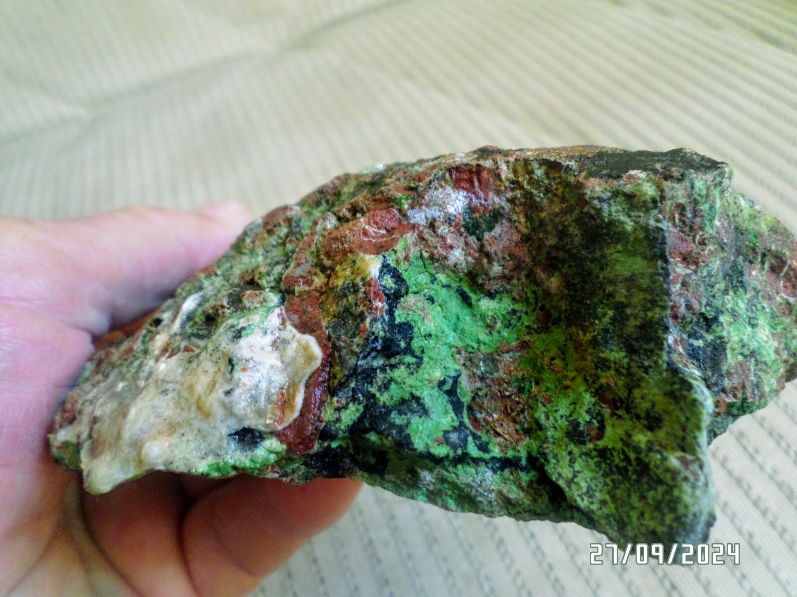 Rare green Gaspeite mineral big large rough specimen | eBay