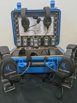 CoachComm Cobalt 7 Coach Headset System for Football Coaches | Black ...
