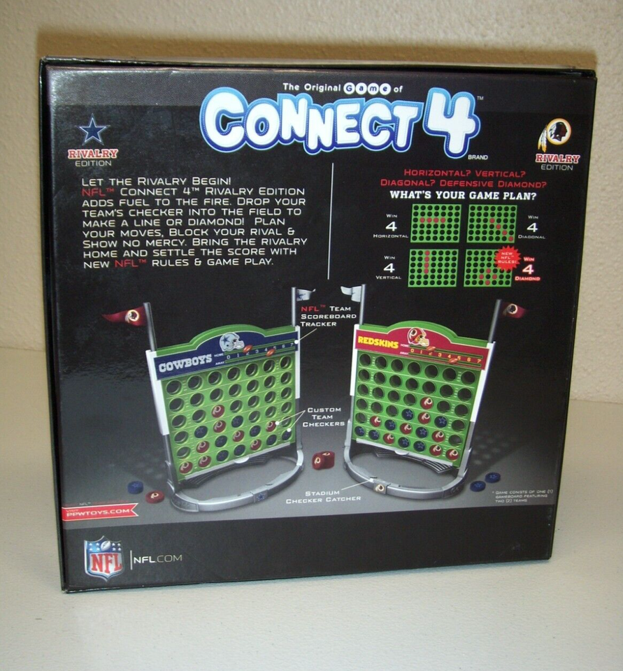 Connect 4 Game / NFL / Dallas Cowboys vs Washington Redskins / Tic-Tac ...