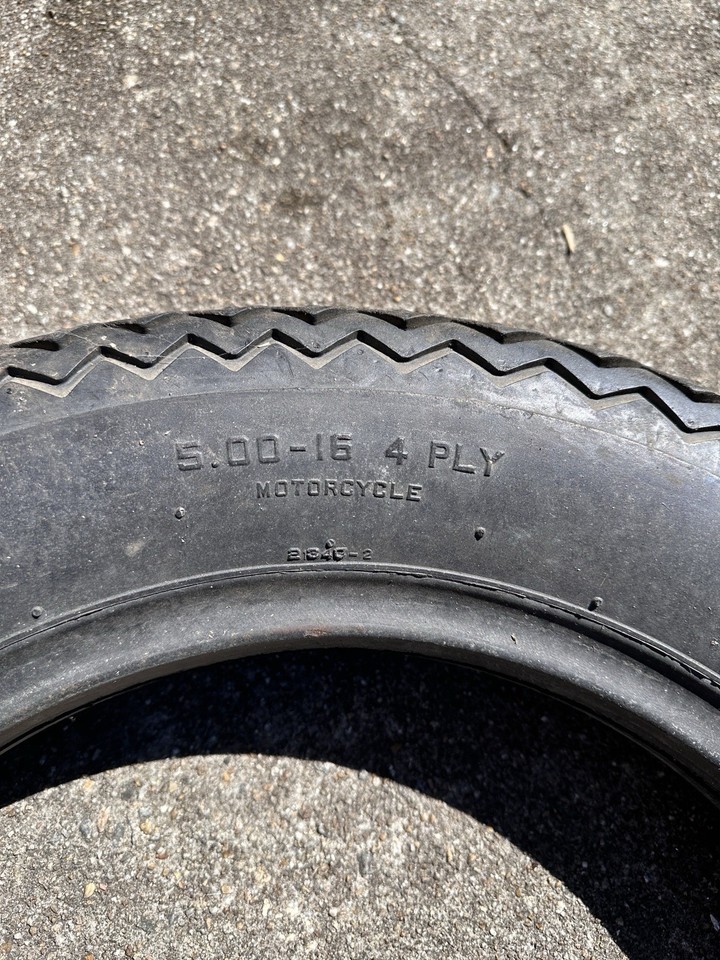 Arco 5.00-16 Rear Tire Harley Knucklehead Panhead Chopper | eBay