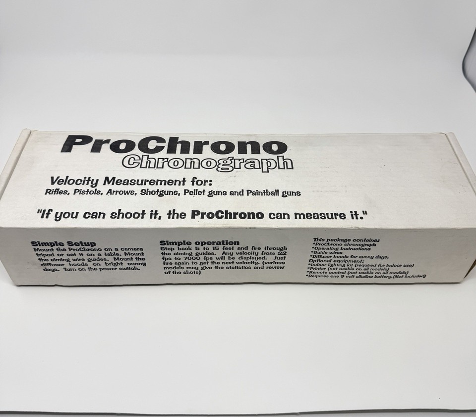 ProChrono Digital Chronograph Shooting Target Practice Gun W Manual ...