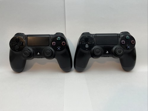 Sony PlayStation 4 DualShock Controllers Black Lot Of 2 Tested Working ...