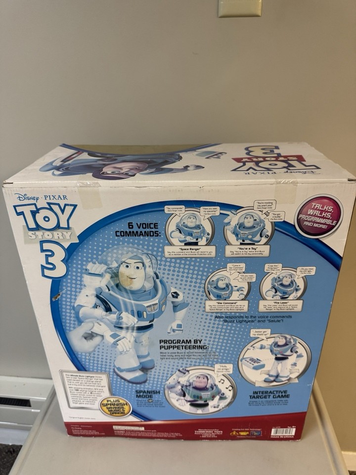 Disney Pixar Toy Story 3 Ultimate Buzz Lightyear Programmable New In ...