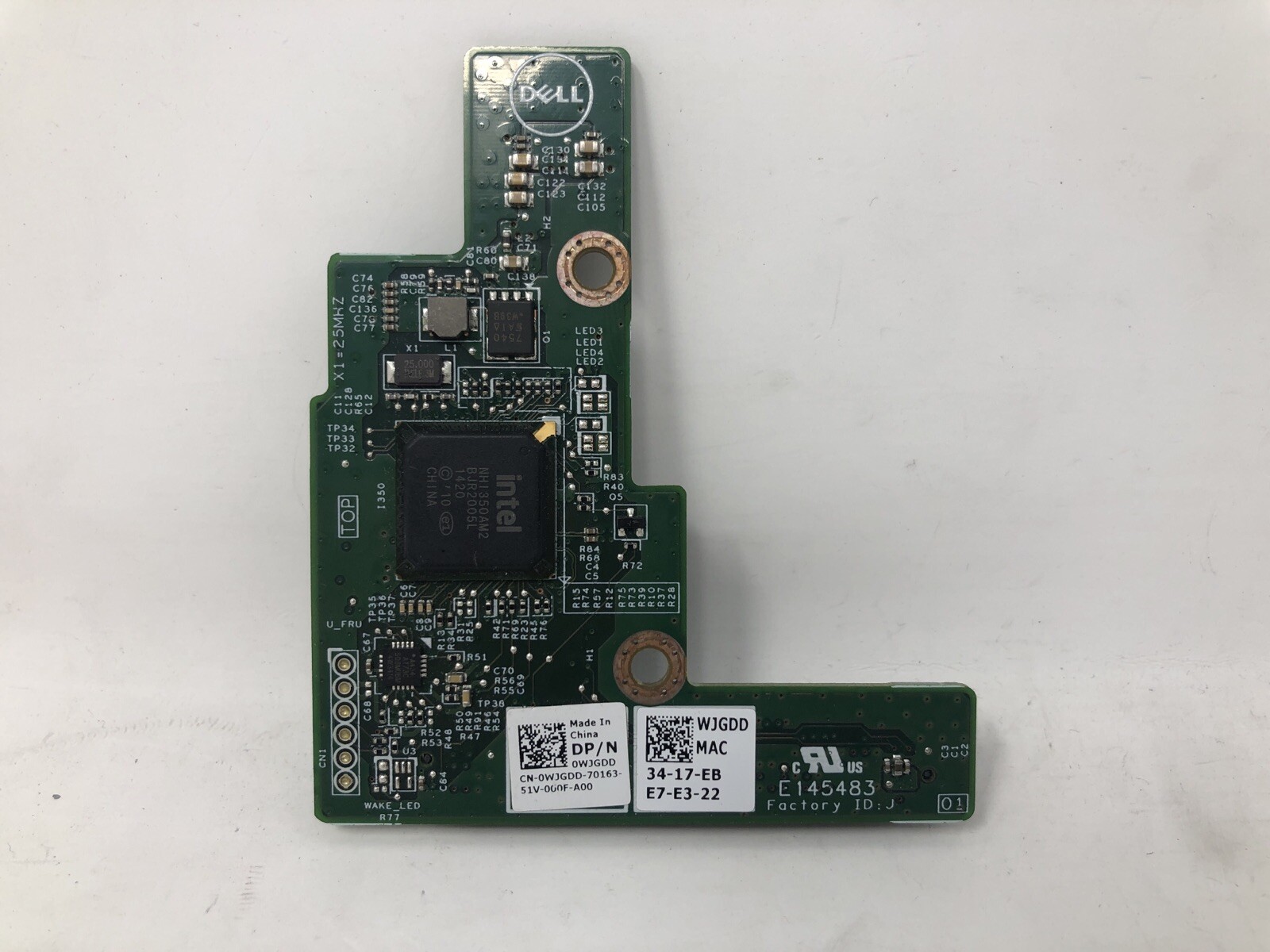 DELL 1G LOM RISER CARD FOR DELL POWEREDGE FC430 - LAN ON MOTHERBOARD ...