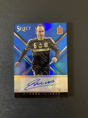 2015-16 Panini Select - Signatures Andres Iniesta #SS-AI Blue Prizm /25 ...
