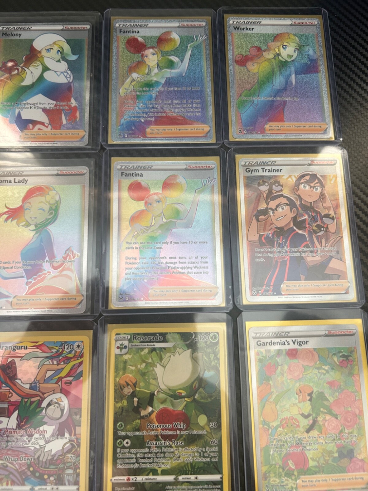 rainbow rare pokemon cards lot, character rares, waifu cards etc | eBay