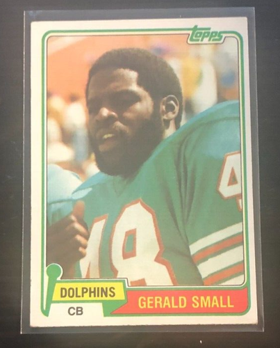 1981 Topps Football GERALD SMALL #243 Dolphins | eBay