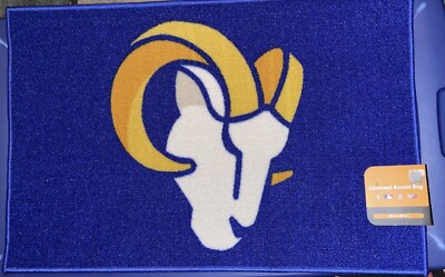 LOS ANGELES RAMS Team Accent Rug 19"x30" NFL Football Door Mat NEW | eBay