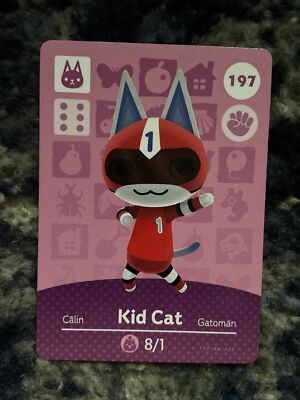 USA KID CAT the CAT #197 Series 2 PACK FRESH Animal Crossing Amiibo ...