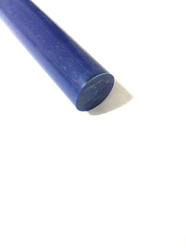 Delrin - Acetal Plastic Rod 1" Diameter x 24" Length - Blue Color ...