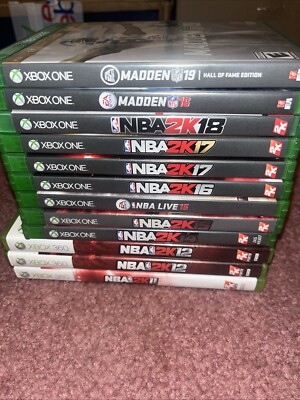Lot Of NBA 2K And Madden Video Games Xbox 360 Xbox One Used | eBay