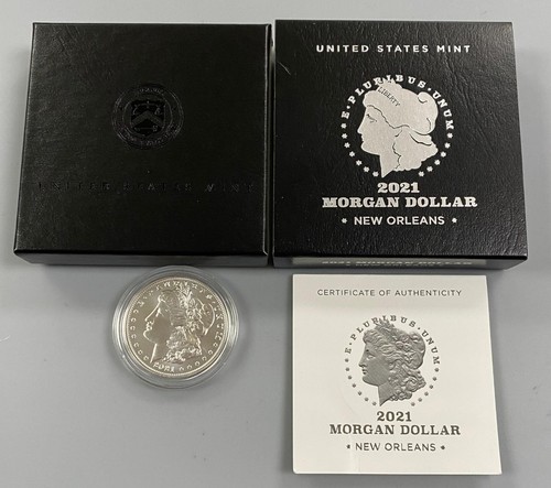 2021 O US Mint New Orleans .999 Silver Morgan $1 w/ogp w/spots L19925 ...