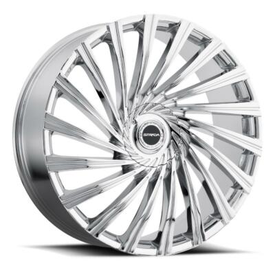 28 inch 28x10 Strada Tornado Chrome wheels rims 6x135 6x5.5/6x139.7 +30 ...