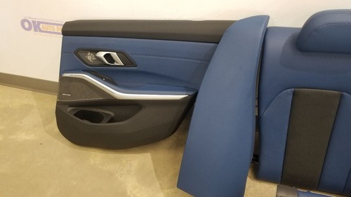 24 BMW M3 G80 INTERIOR SEAT AND DOOR PANEL SET FRONT AND REAR BLUE ...
