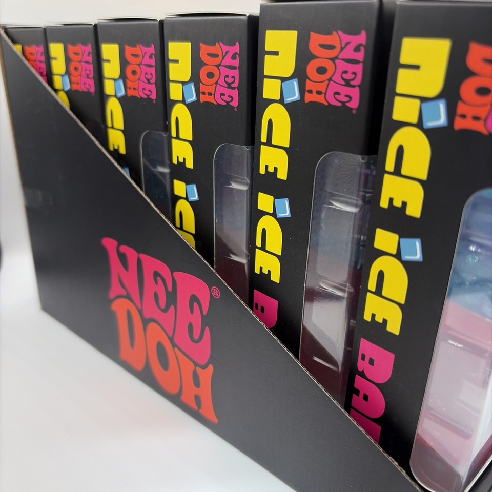 NeeDoh Nice Ice Baby 4 pack, Set of Four Nee Doh Mini Nice Cube Pink ...