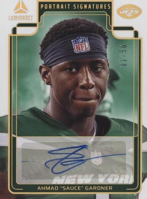 2023 Panini Luminance - Portrait Signatures Ahmad Gardner #PSI-AG Gold ...