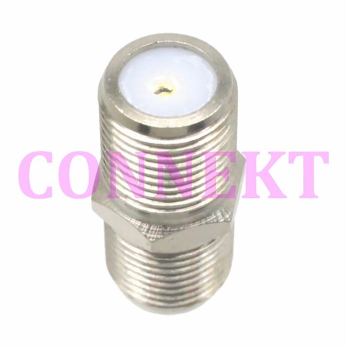 1pc F female RF adapter connector RG6 coaxial cable Barrel Coupler jack ...