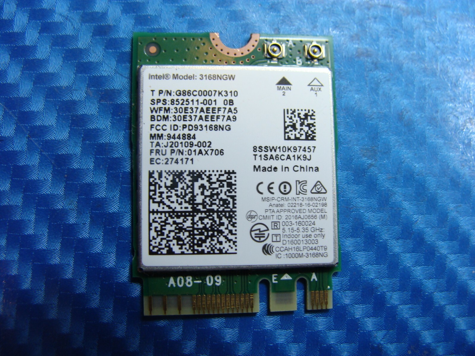 MSI GL62M MS-16J9 15.6" Genuine WiFi Wireless Card 3168NGW ER* | eBay